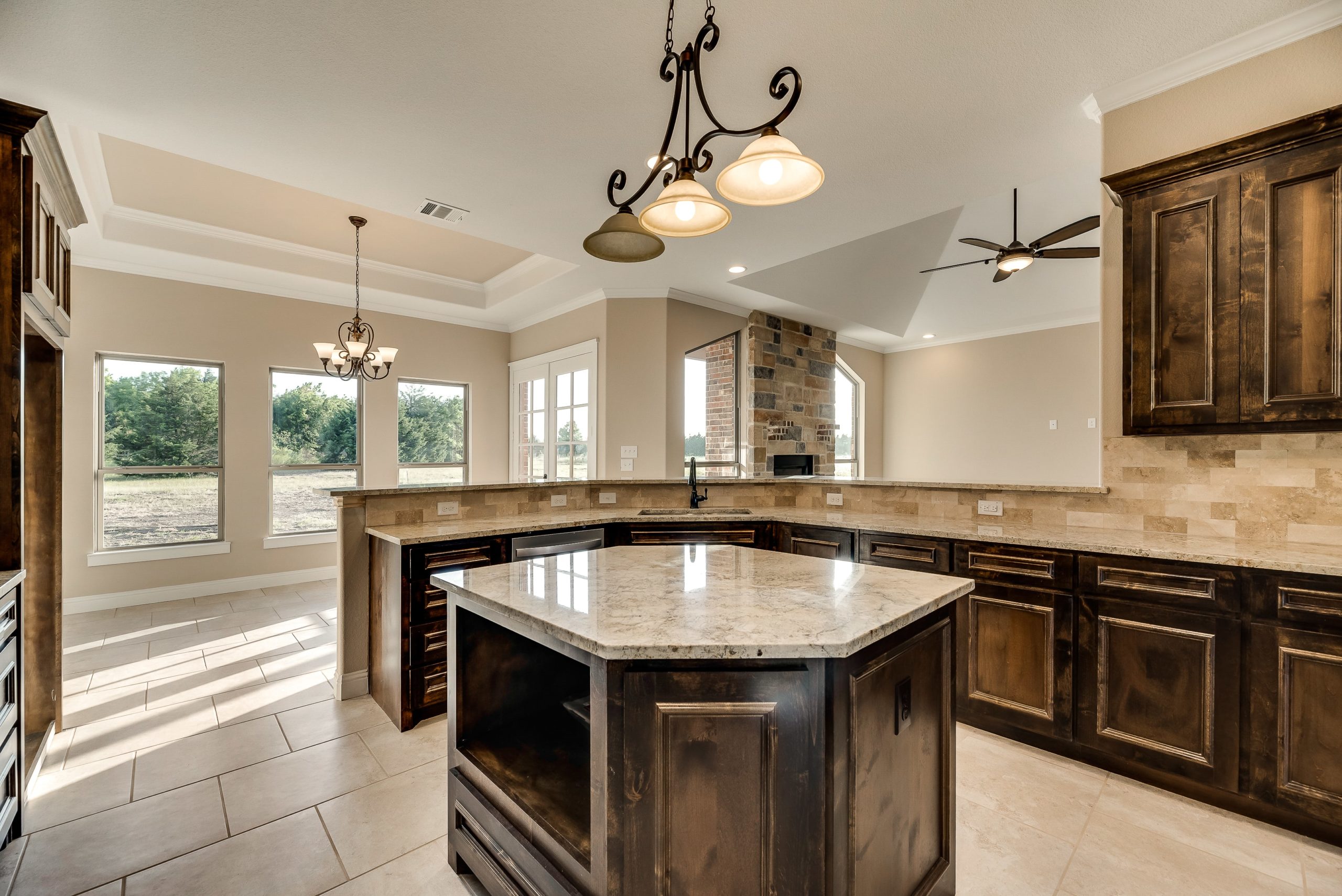 Custom Home Kitchen Designs - Dallas Texas - Custom Home Builders